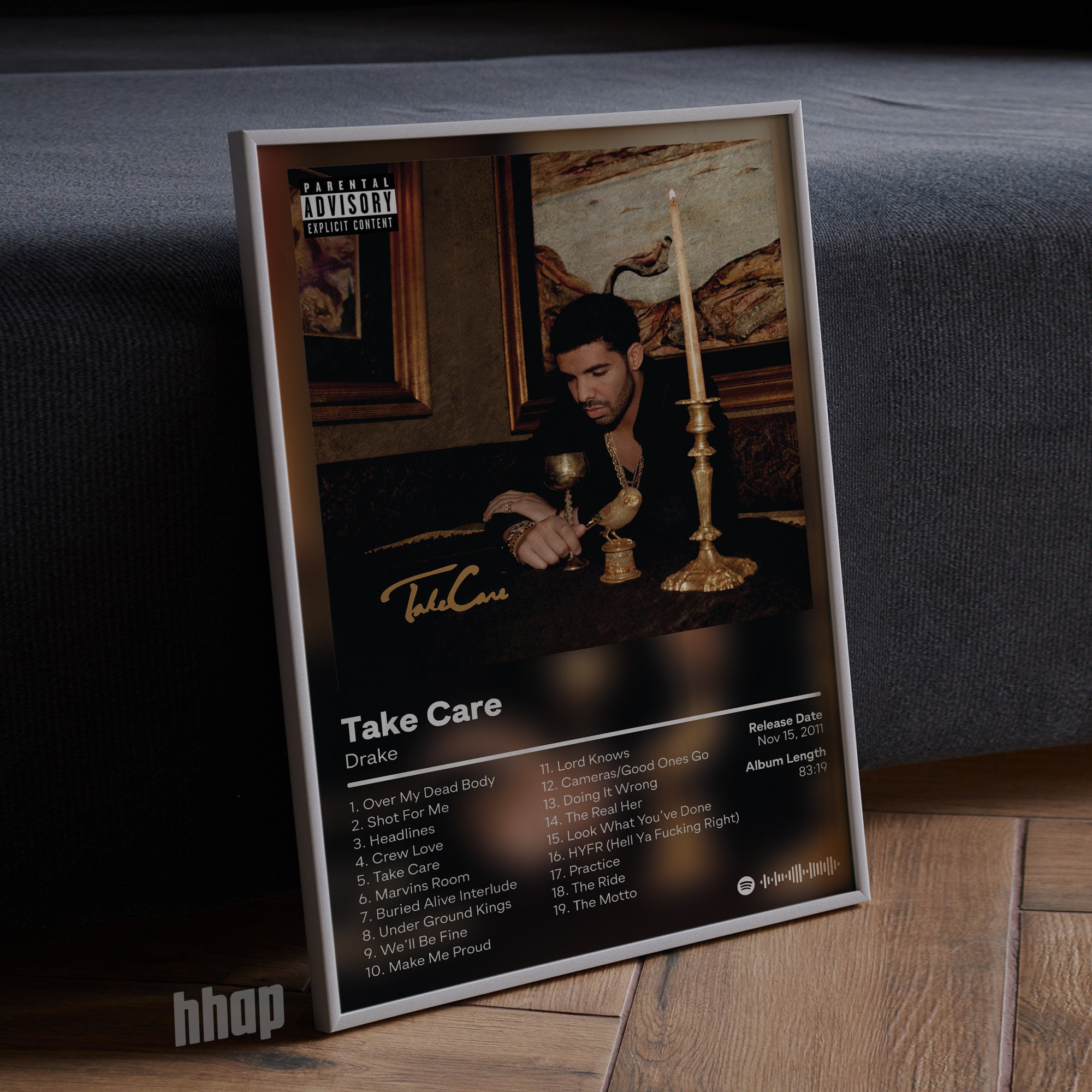 Drake - Take Care - Hip Hop Print - Album Cover Poster Designed & Sold ...