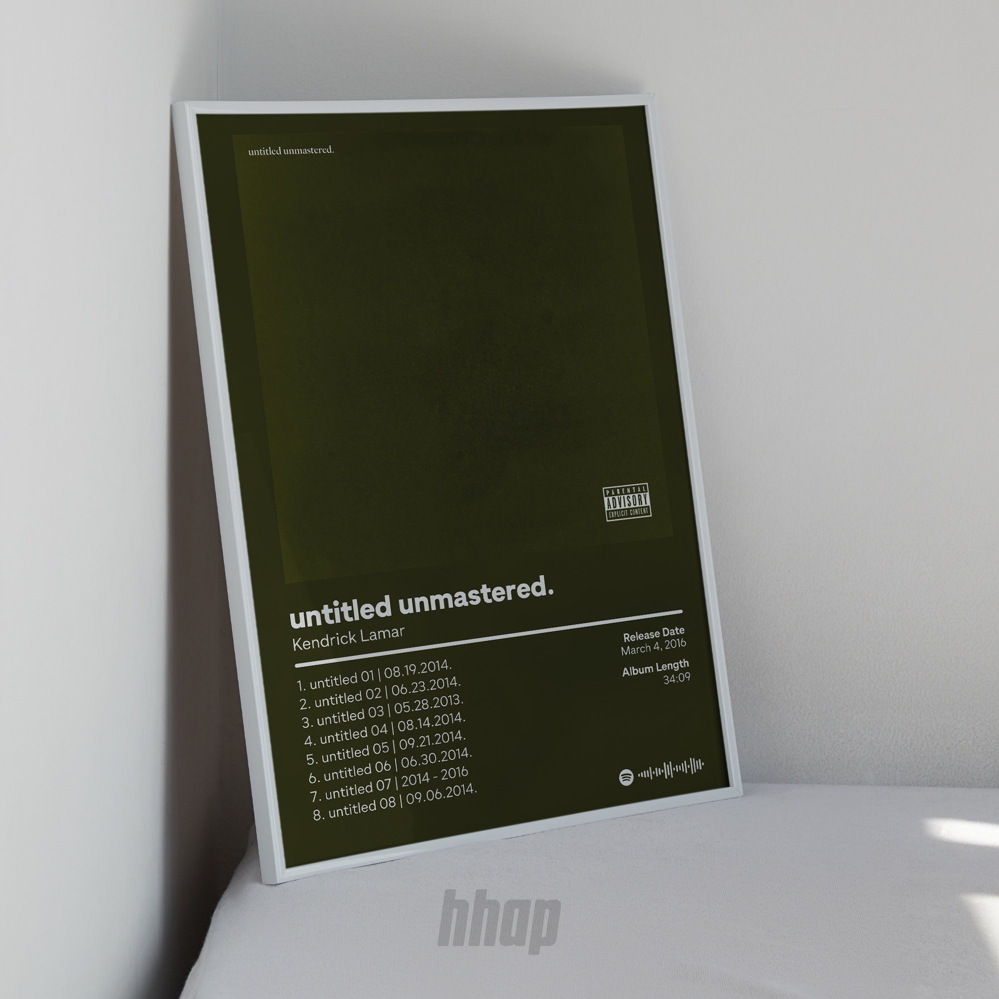 Kendrick Lamar - Untitled Unmastered - Album Poster sold by (an) drew ...