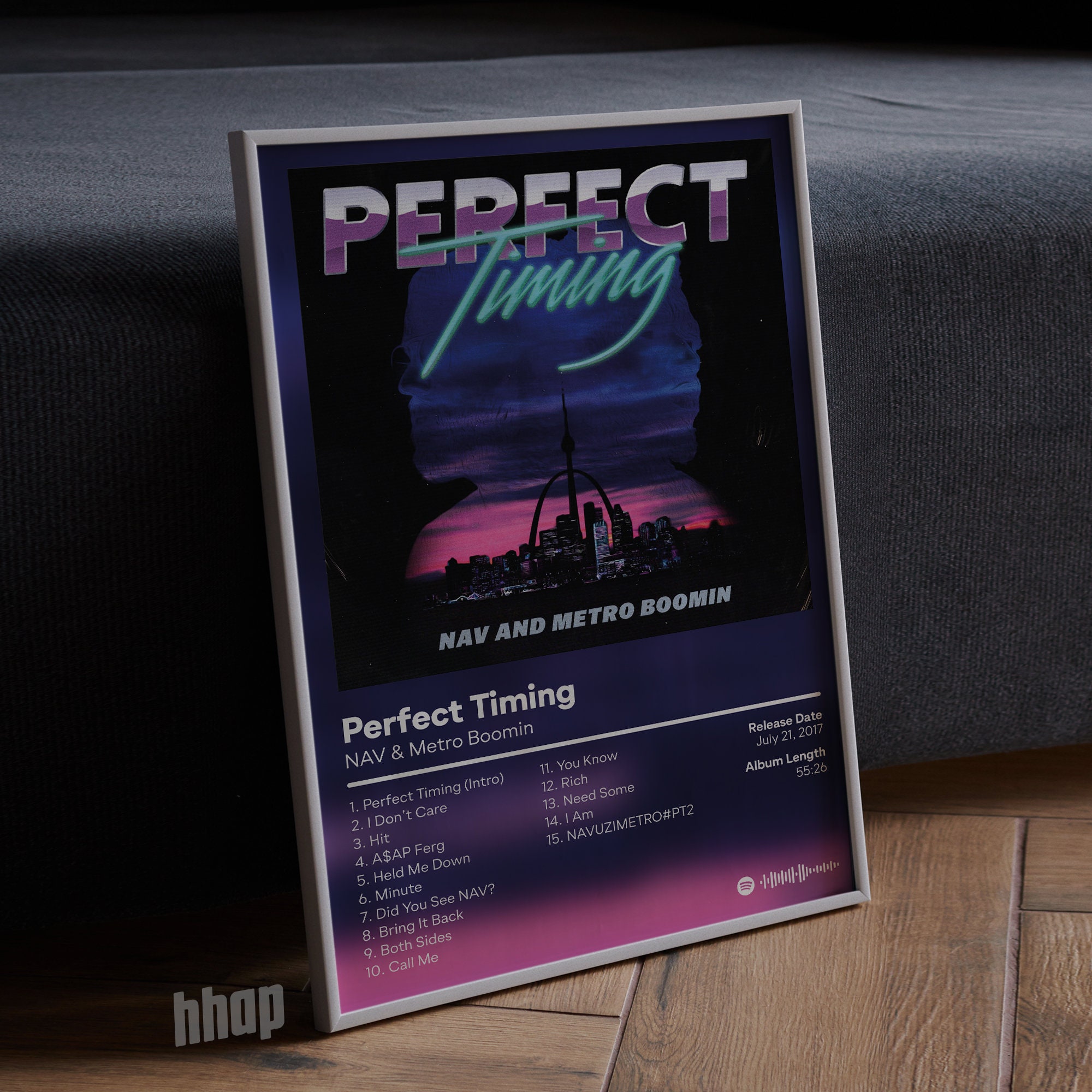 NAV & Metro Boomin - Perfect Timing - Album Poster Designed & Sold By ...