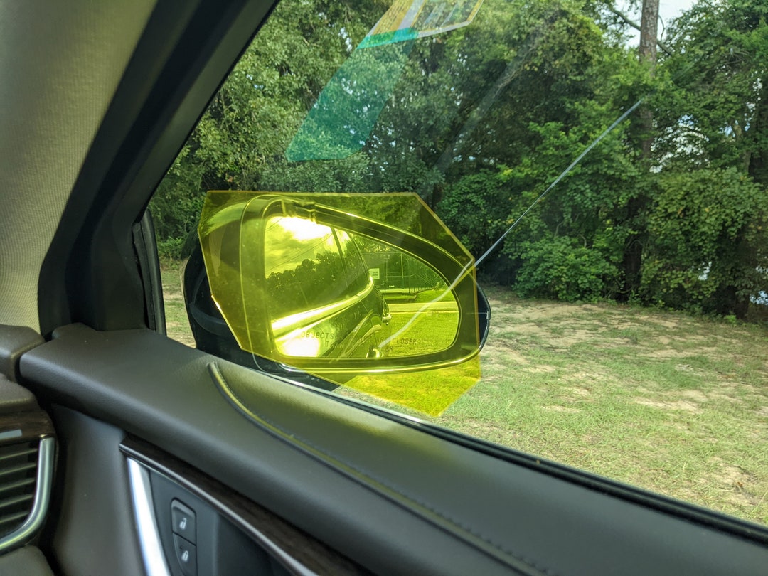 Car Mirror Glare Blocker: Bright Light Shield, Sun Glare Protection - Etsy