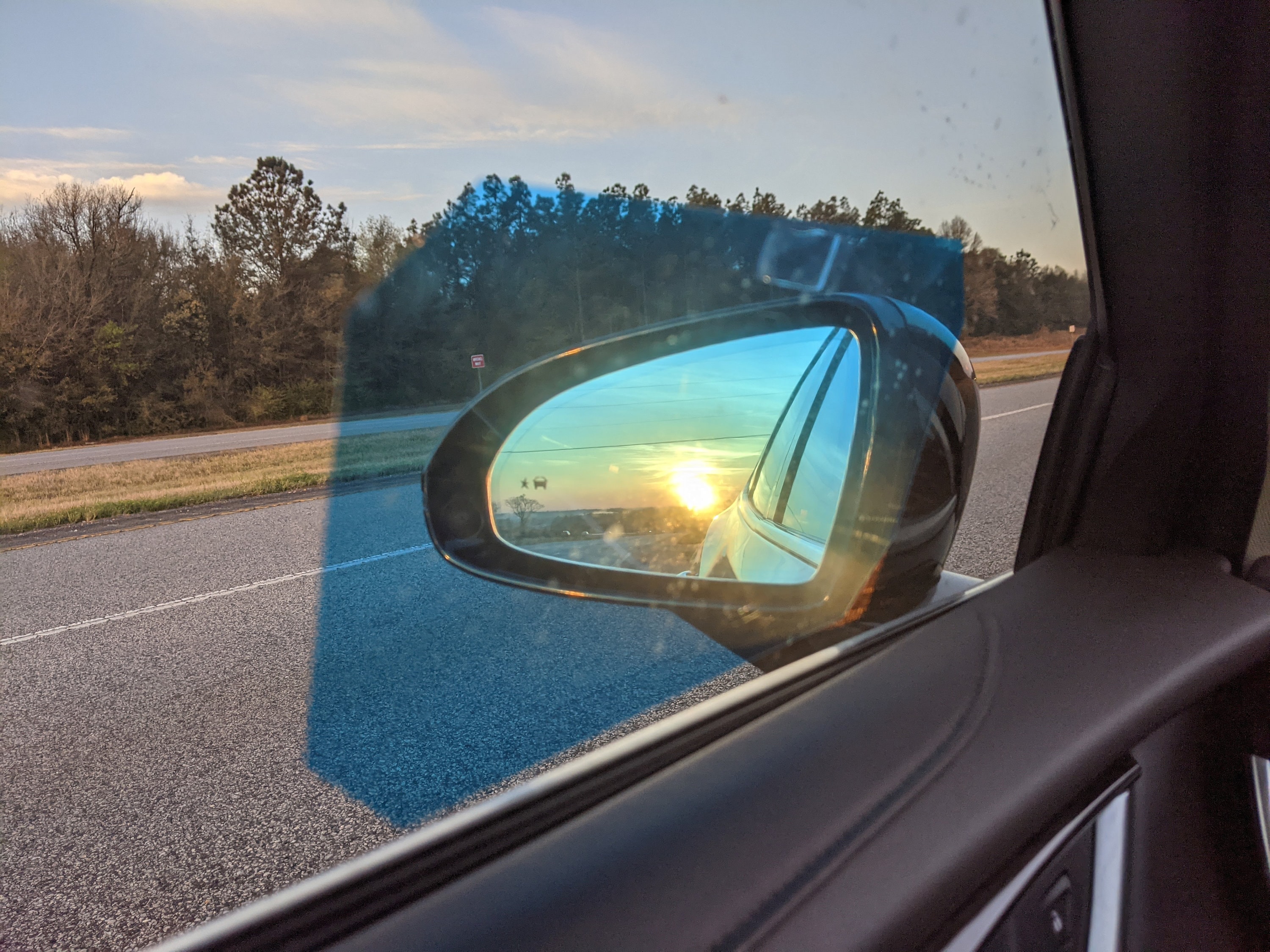 Car Mirror Glare Shade, Auto Mirror Bright Light Block, - Etsy