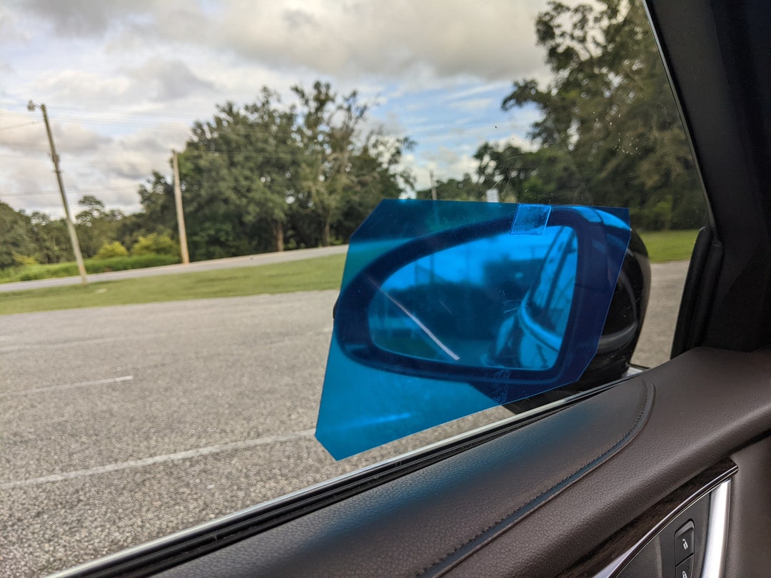 Car Mirror Glare Shade, Auto Mirror Bright Light Block, - Etsy