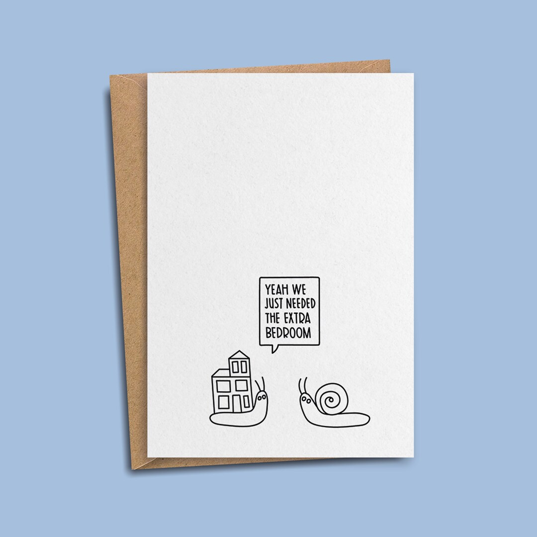 Funny Animal Card Snails Moving House | Him Her Girlfriend Boyfriend ...