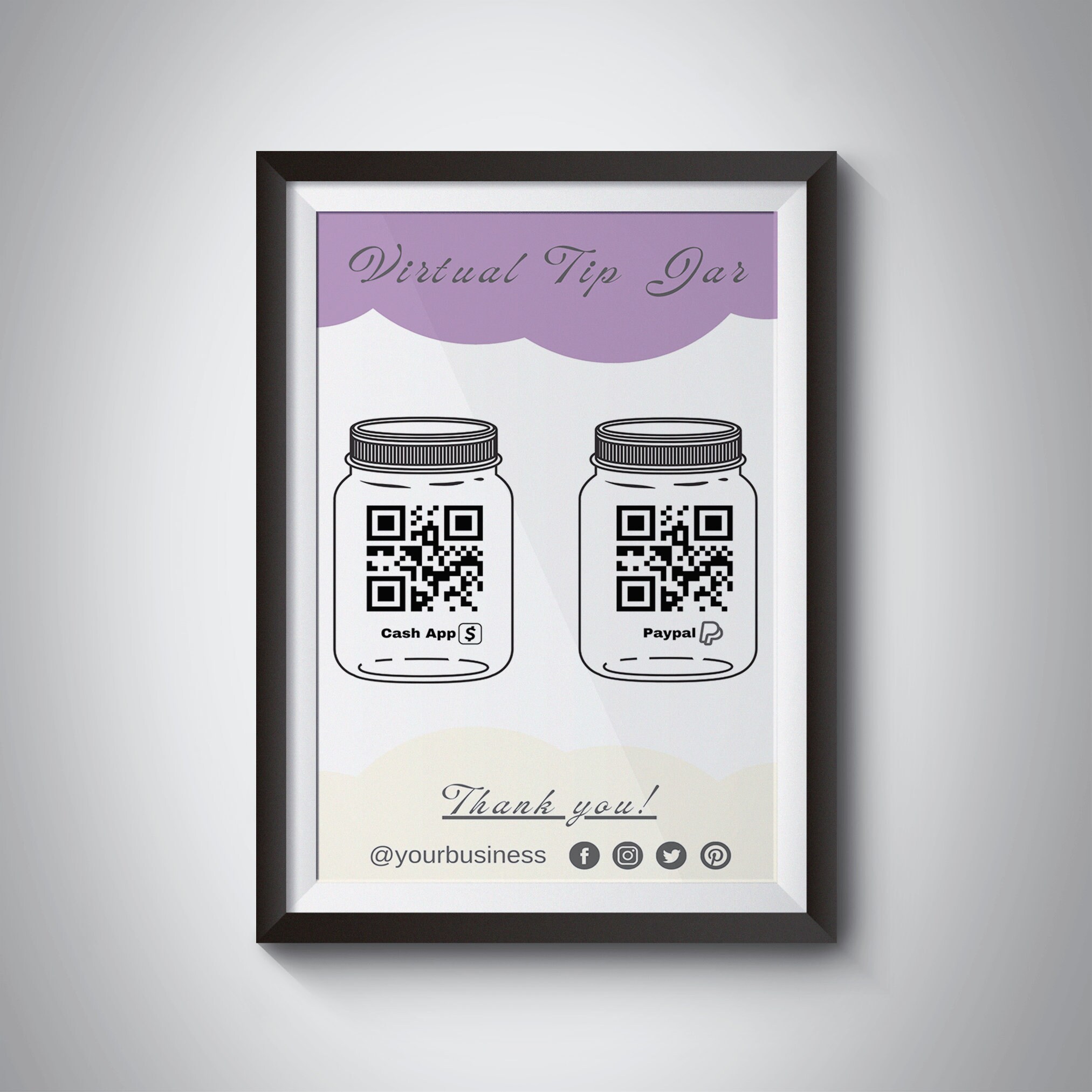 Editable Tips Sign Canva Template Tip Your Bartender Sign - Etsy