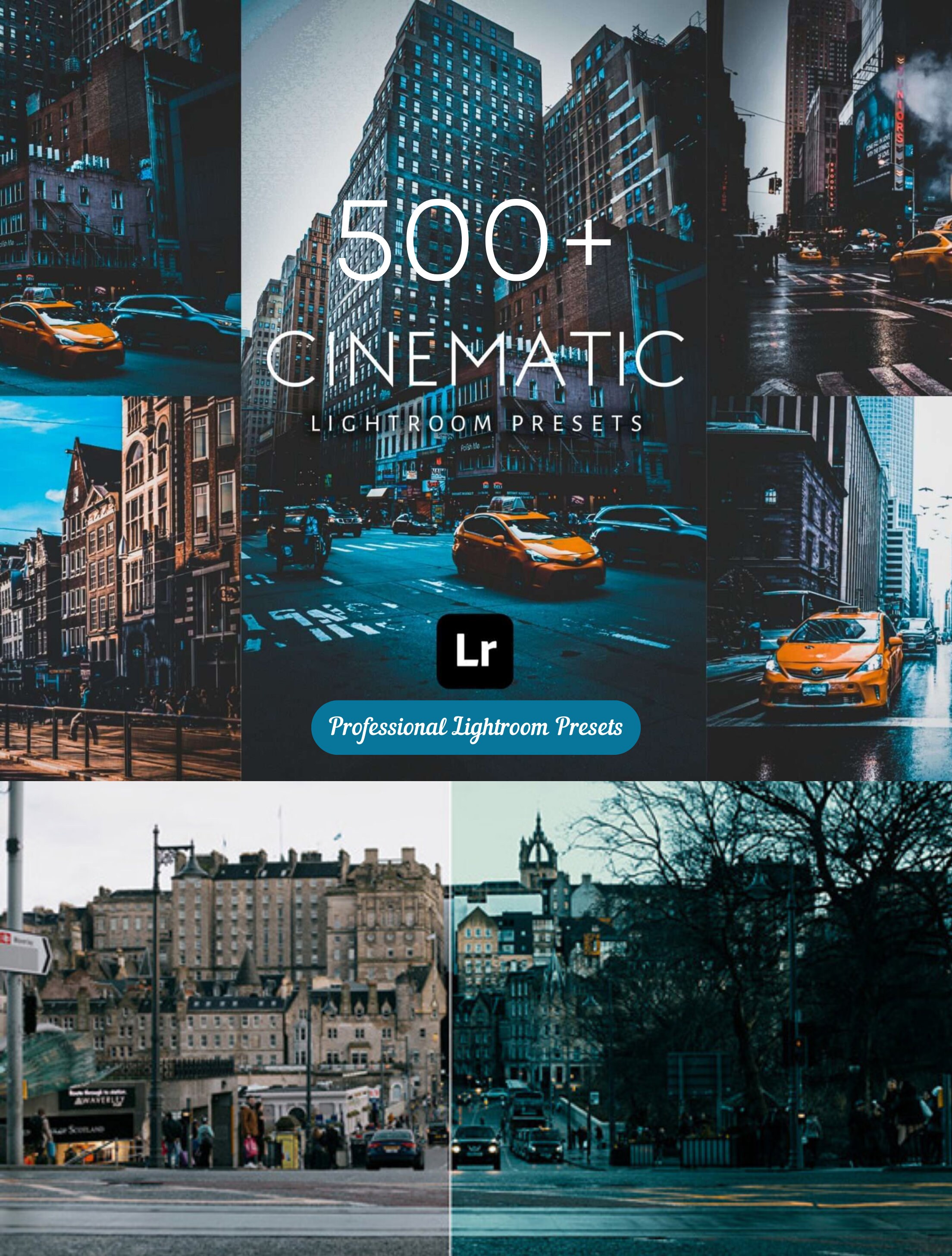 500 Movie Presets for Lightroom: Cinematic Filters, Sky and Landscape ...