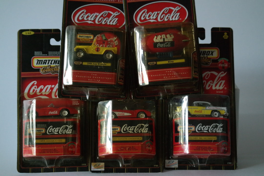 Set of 5 Unopened Coca-cola Matchbox Collectibles in 1/64 Diecast Still ...
