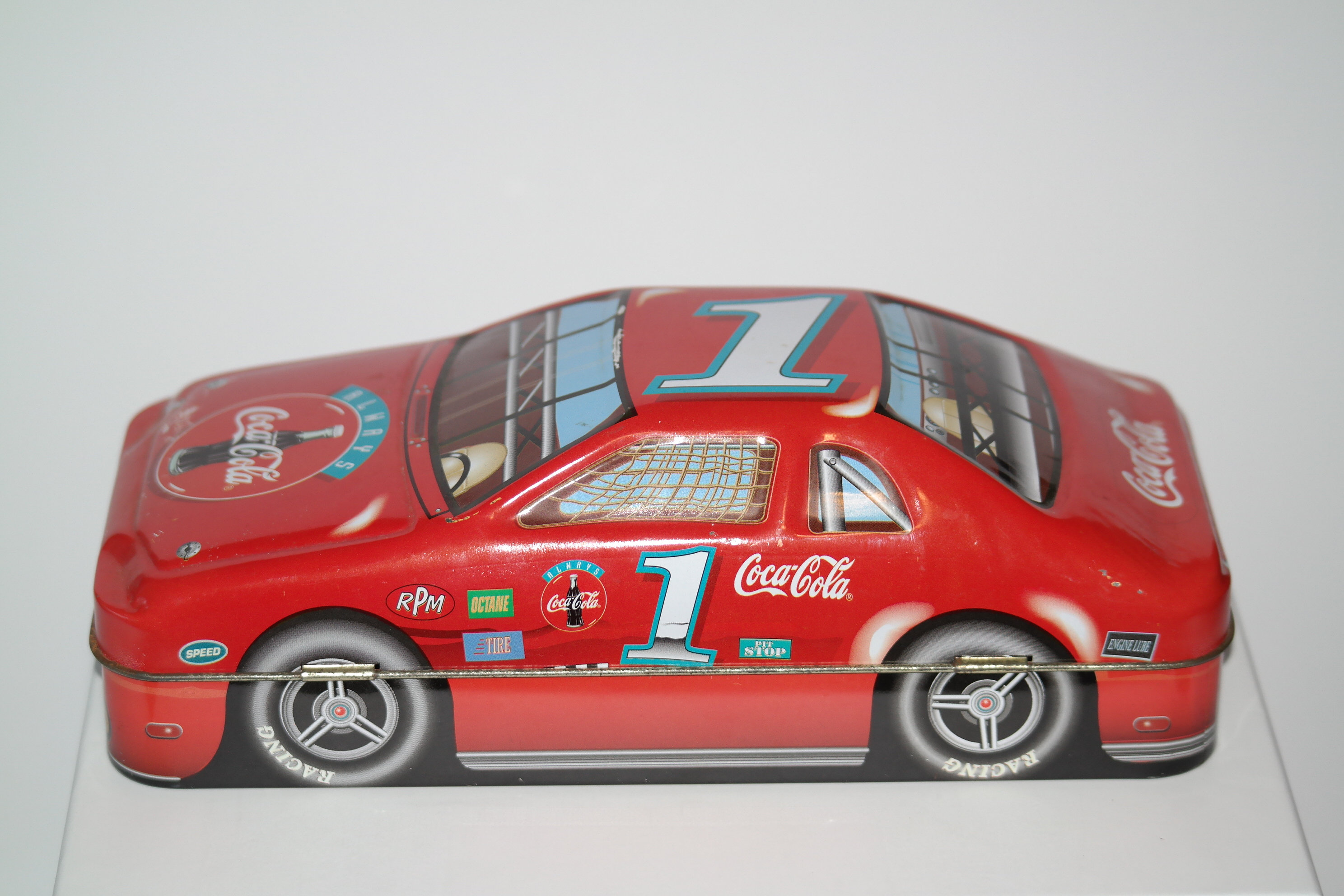 Vintage 1998 Coca-cola Racing Car Tin - Collector's Edition Red Coke ...