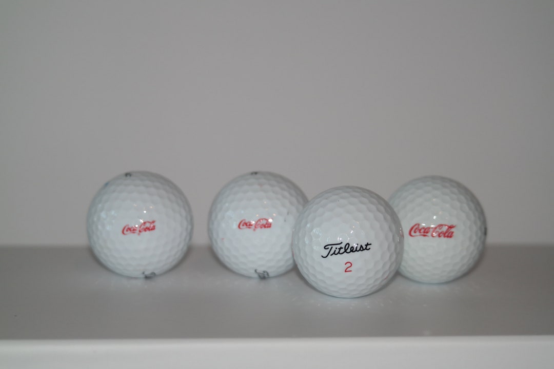 Vintage Set of Coca-cola Titleist Golf Balls New From - Etsy
