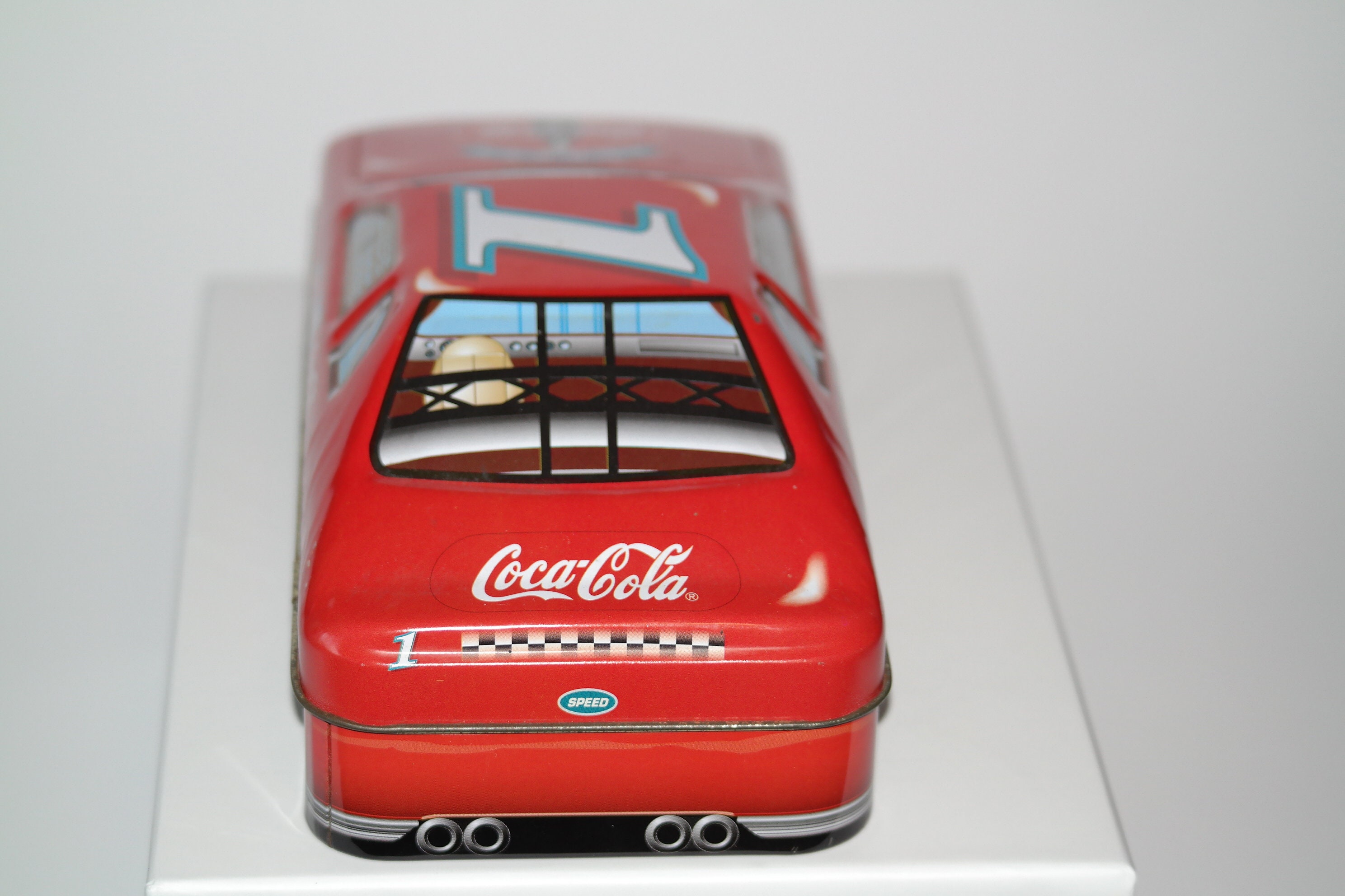 Vintage 1998 Coca-cola Racing Car Tin - Collector's Edition Red Coke ...