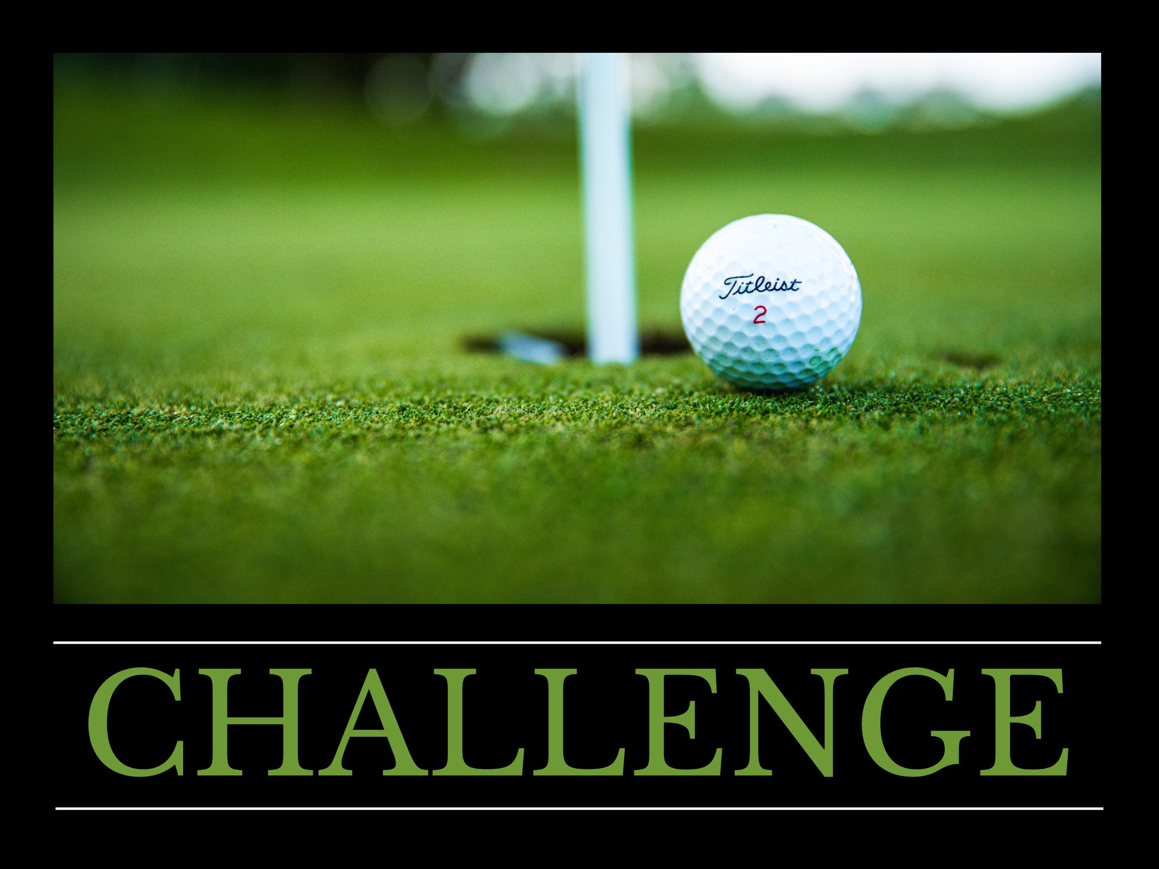 Inspiring Golf Challenge Poster Digital Download (Download Now) - Etsy