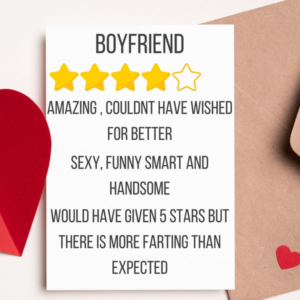 Boyfriend Card - Etsy