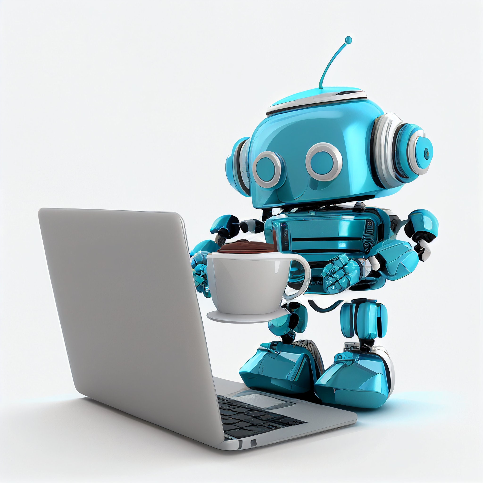 Digital Robot Graphics: Set of 5 Unique Designs for Personal or ...