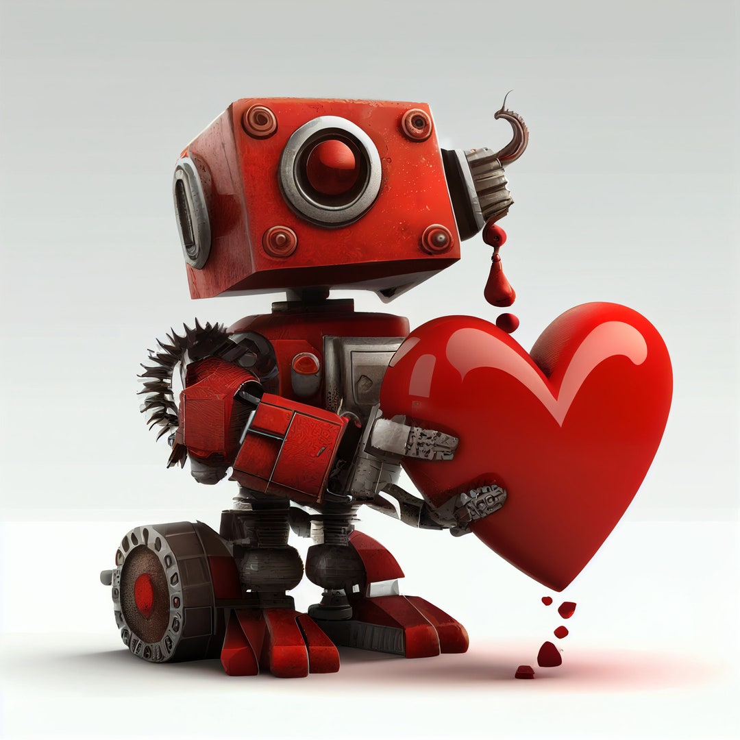 Digital Robot Graphics: Set of 5 Unique Designs for Personal or ...