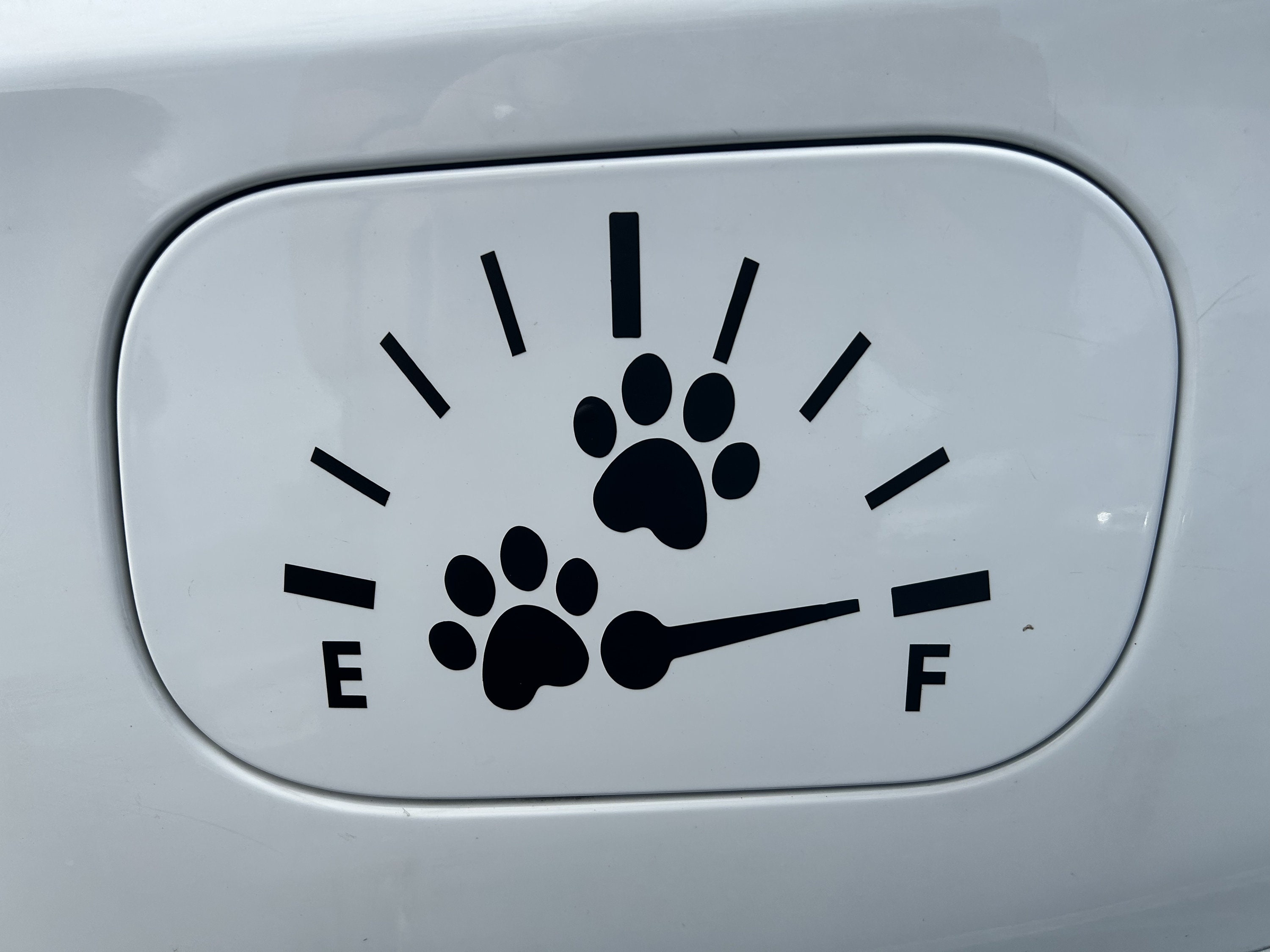 Gas Tank Fuel Gauge Dog Paw Print Sticker Decal for Car - Etsy