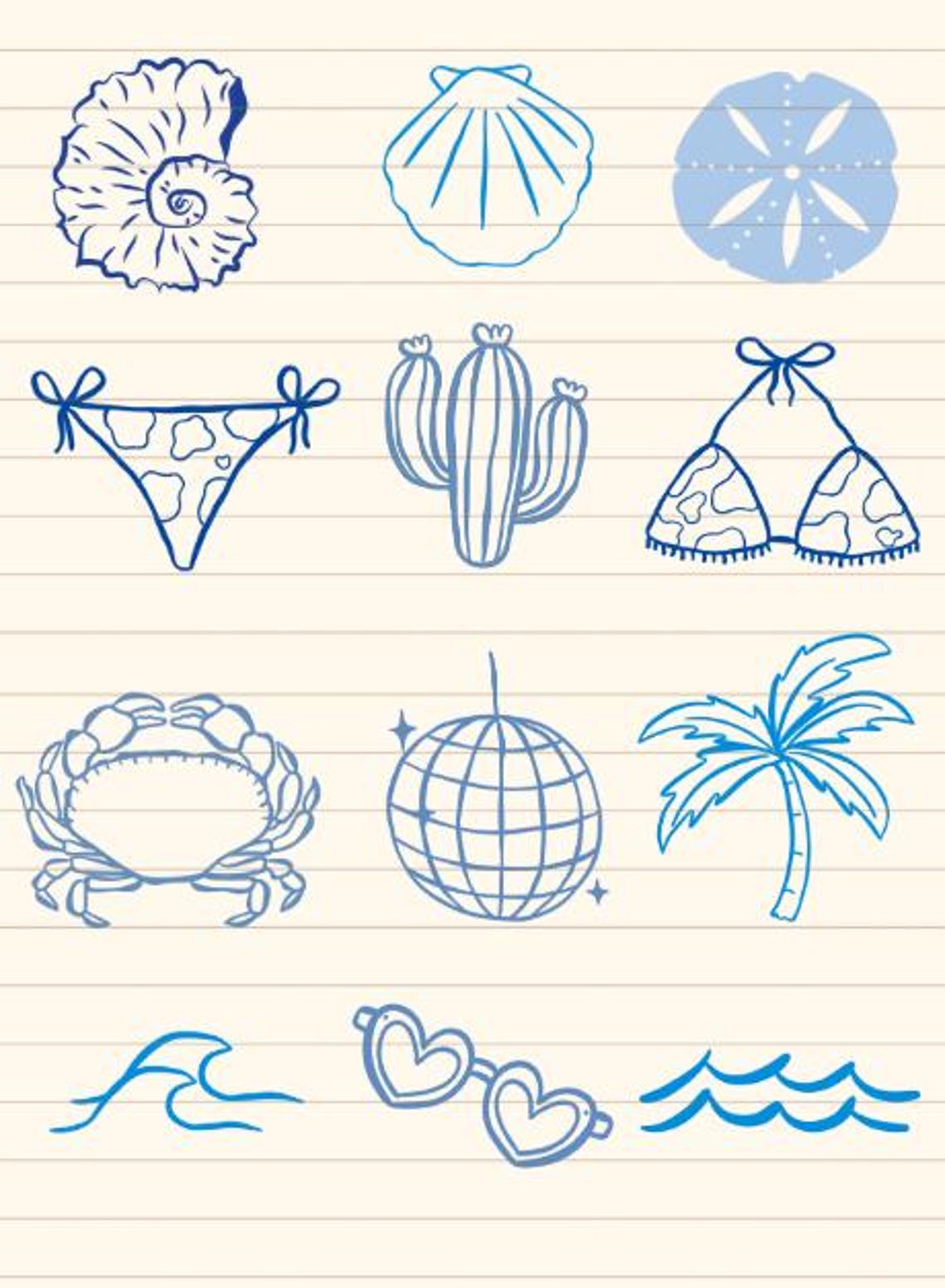 Coastal Cowgirl Clipart Bundle (40 PNG/SVG Files) - Beach Cowgirl ...