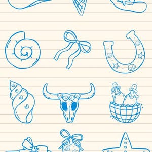 Coastal Cowgirl Clipart Bundle (40 PNG/SVG Files) - Beach Cowgirl ...