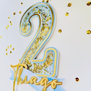 3D Custom Age and Name Cake Topper/ Custom Cake Topper for Any Age for ...