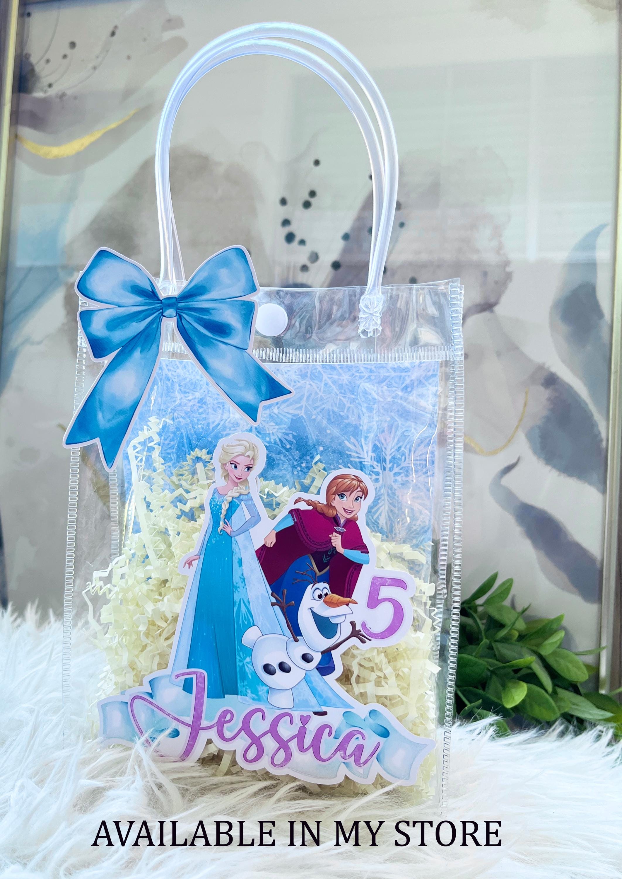 Frozen Ice Princess Birthday Party, Personalized Gable Favor Boxes - Etsy