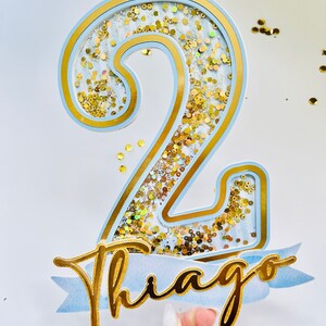 3D Custom Age and Name Cake Topper/ Custom Cake Topper for Any Age for ...