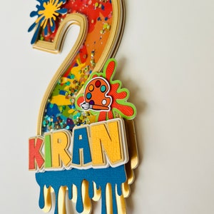 Paint Cake Topper , Art Cake Topper, Painting Cake Topper, Paint ...