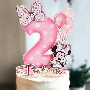 Minnie Cake Decorations, Mouse Party Pink, Minnie Birthday Party ...