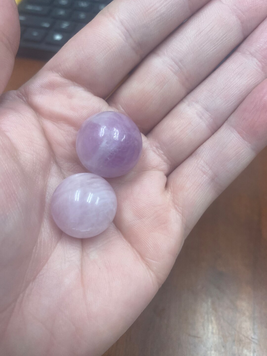 Kunzite Mini Spheres - Etsy