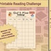 Book to Movie Reading Challenge Printable | Instant Pdf Download | Read ...