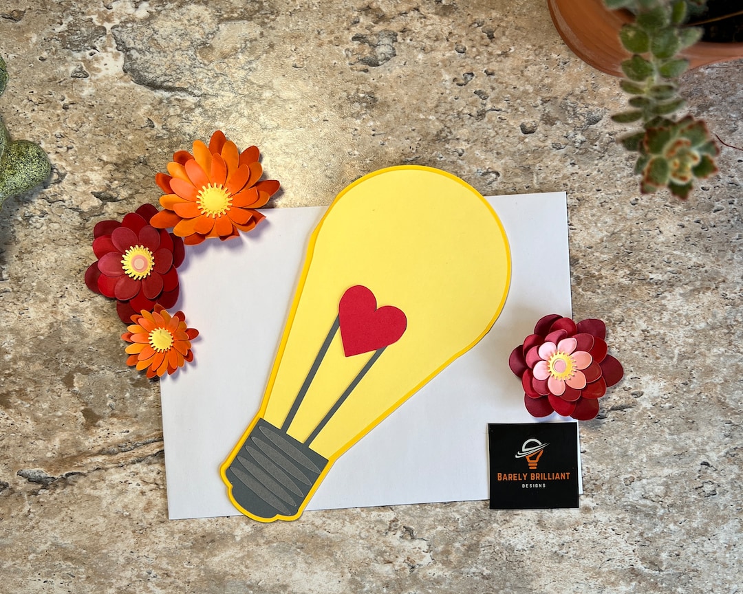 Valentine Card for Kids | DIY Lightbulb Card | You Light up My Life ...
