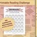 30 Minute Reading Challenge | Printable Pdf | Reading Minute Tracker ...