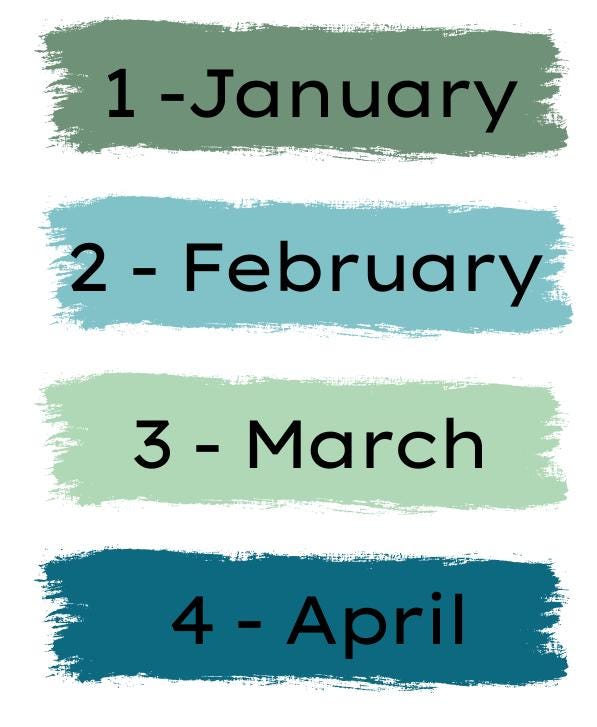 Calm Classroom Months and Days of the Week - Etsy