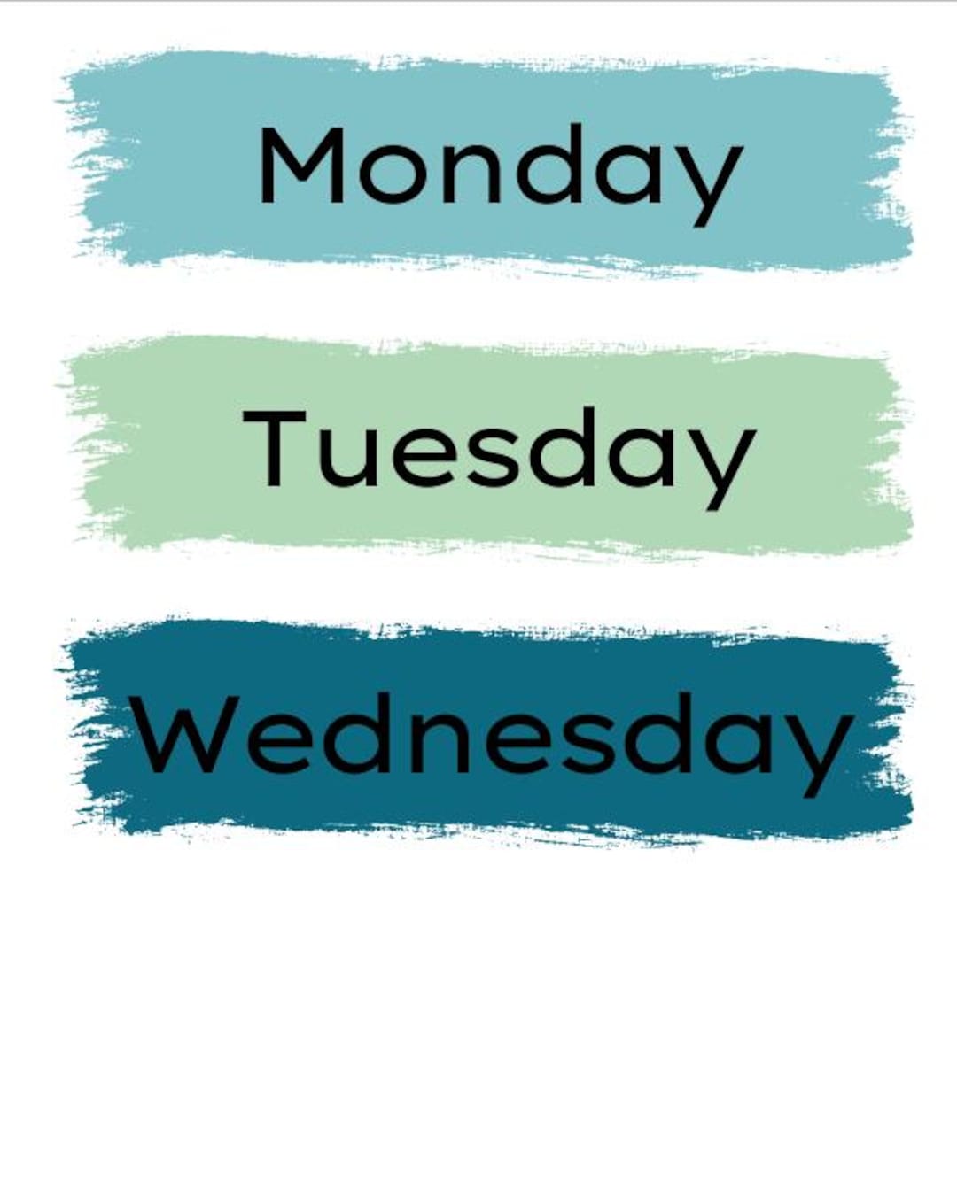 Calm Classroom Months and Days of the Week - Etsy