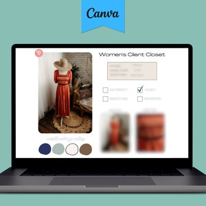 Canva Virtual Client Closet Template - Etsy