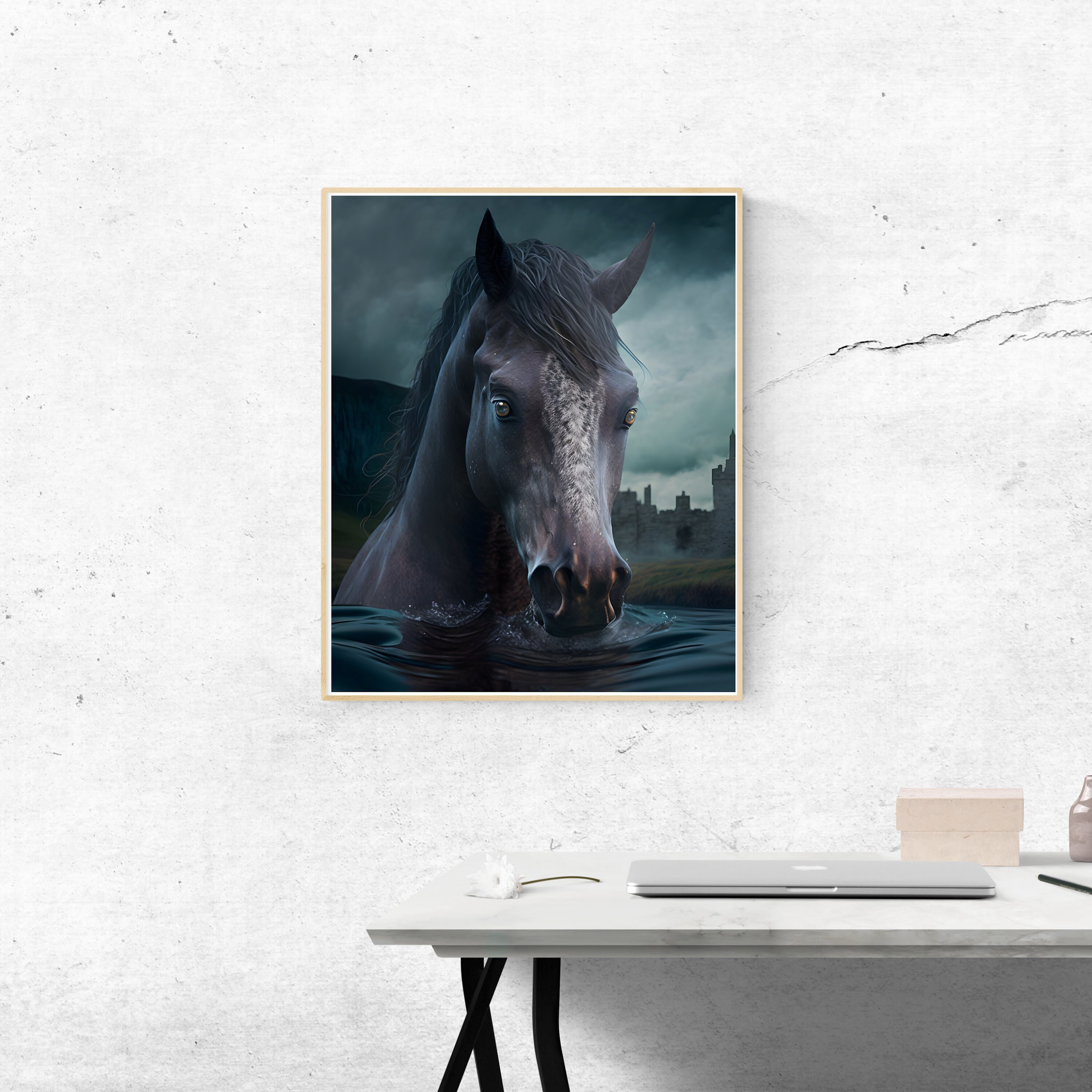 Gothic Horse Print Medieval Horse Wall Art Medieval Horse Print - Etsy