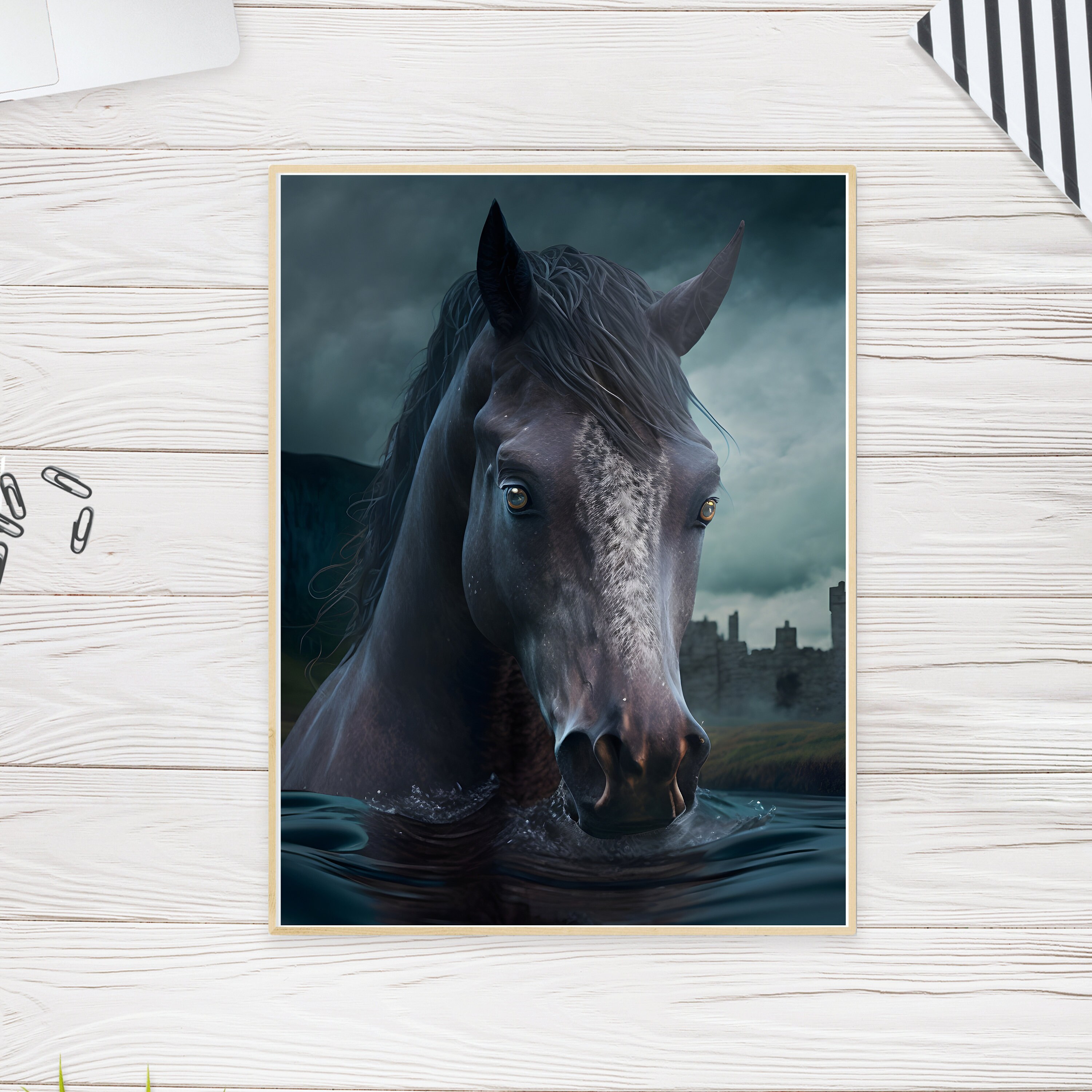 Gothic Horse Print Medieval Horse Wall Art Medieval Horse Print - Etsy