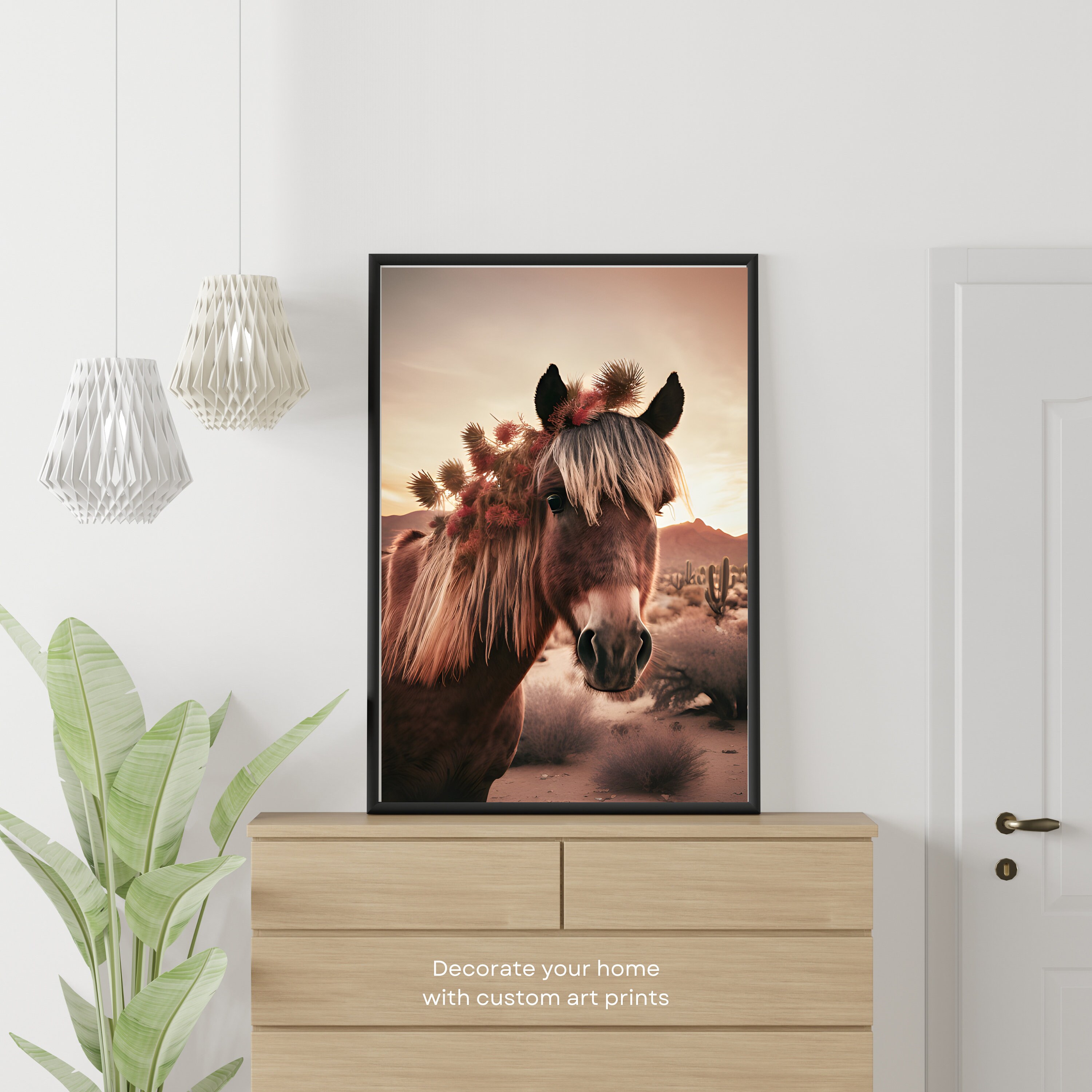 Boho Horse Digital Print Western Horse Desert Photo Boho Horse Photo - Etsy