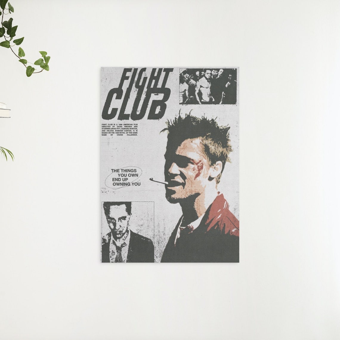 Fight Club Digital Poster / Movie Poster / Fight Club Printable Wall ...