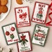 Printable Christmas Cards Set 6 Cards, Christmas Cards Digital Download ...