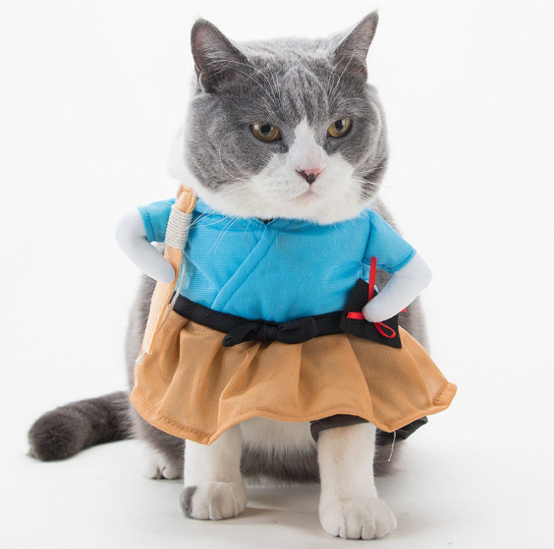 Funny Cat Costume Uniform Suit Cat Clothes Costume Puppy - Etsy