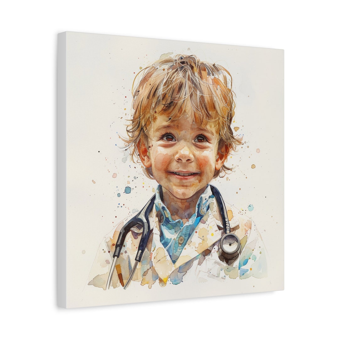 Boy Doctor Wall Art, Cute Doctor, Canvas - Etsy
