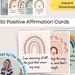 Positive Affirmation Cards Positive Quote Flash Cards - Etsy