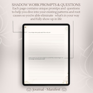 Shadow Work Journal PDF – 188-page Digital Workbook + CBT Prompts for ...