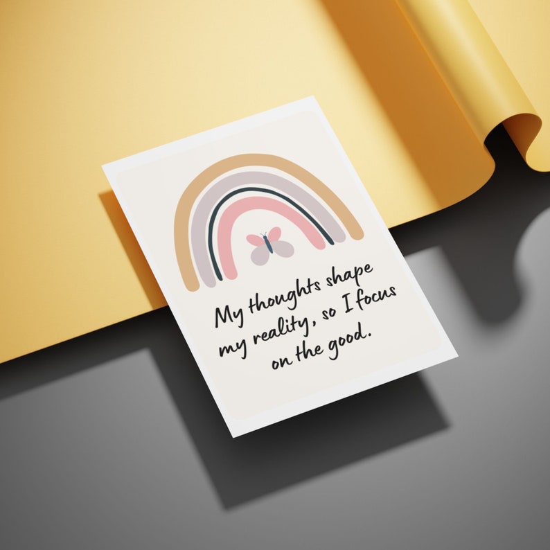 Positive Affirmation Cards Positive Quote Flash Cards Mindfulness Cards ...
