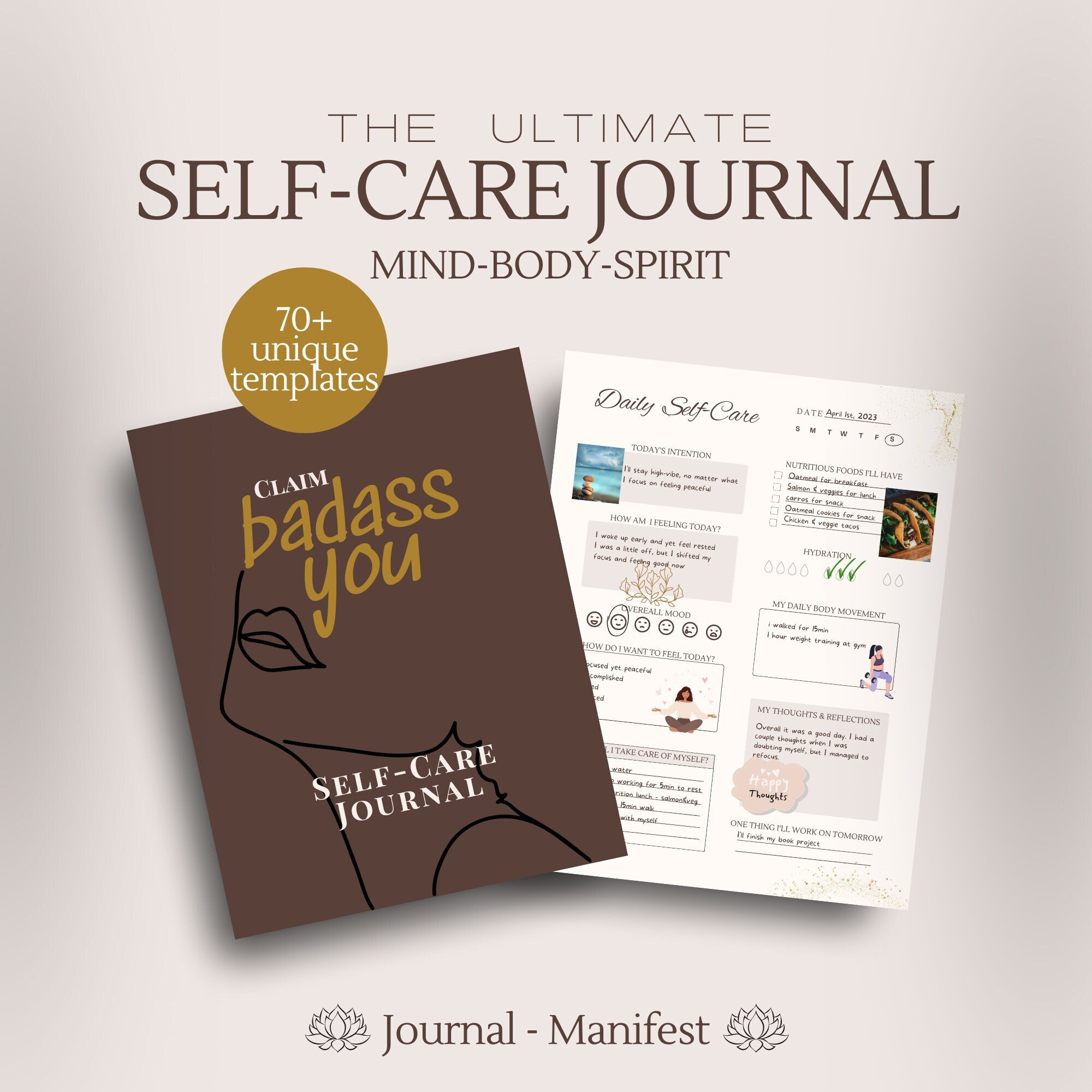 Self Care Planner - Self Care PRINTABLE Journal - Mental Health Journal ...