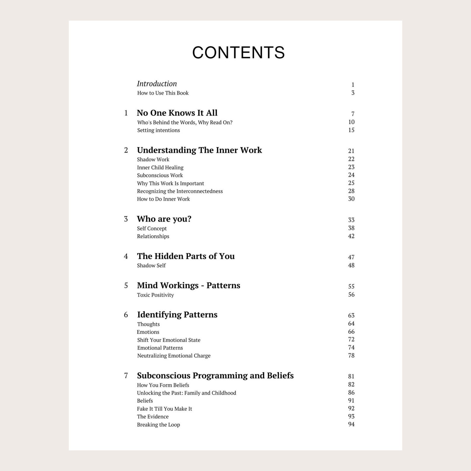 Inner Work & Healing Workbook Journal - Self-discovery, Shadow Work ...