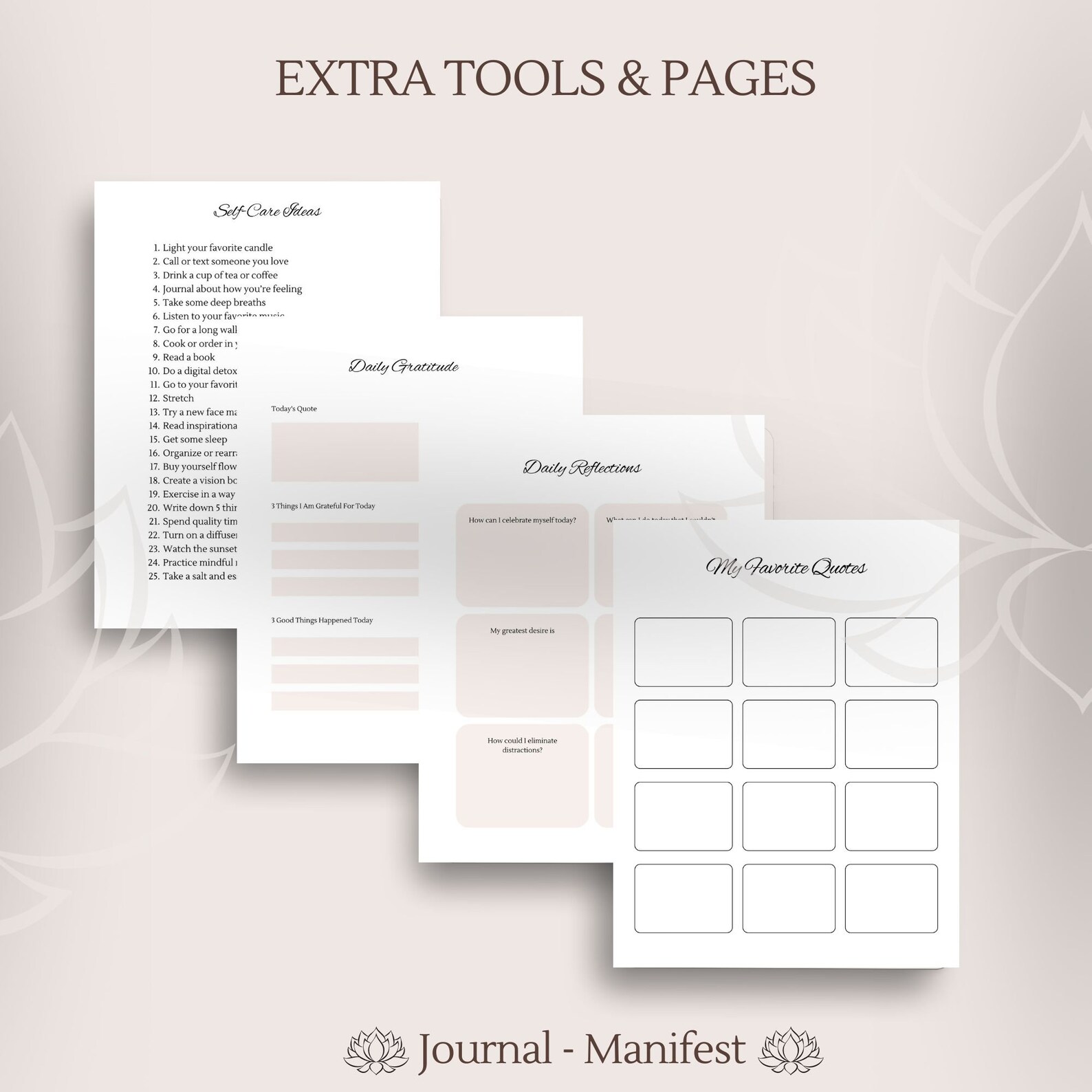 Self Discovery Journal Digital Journal Prompts Pdf Printable, Daily ...