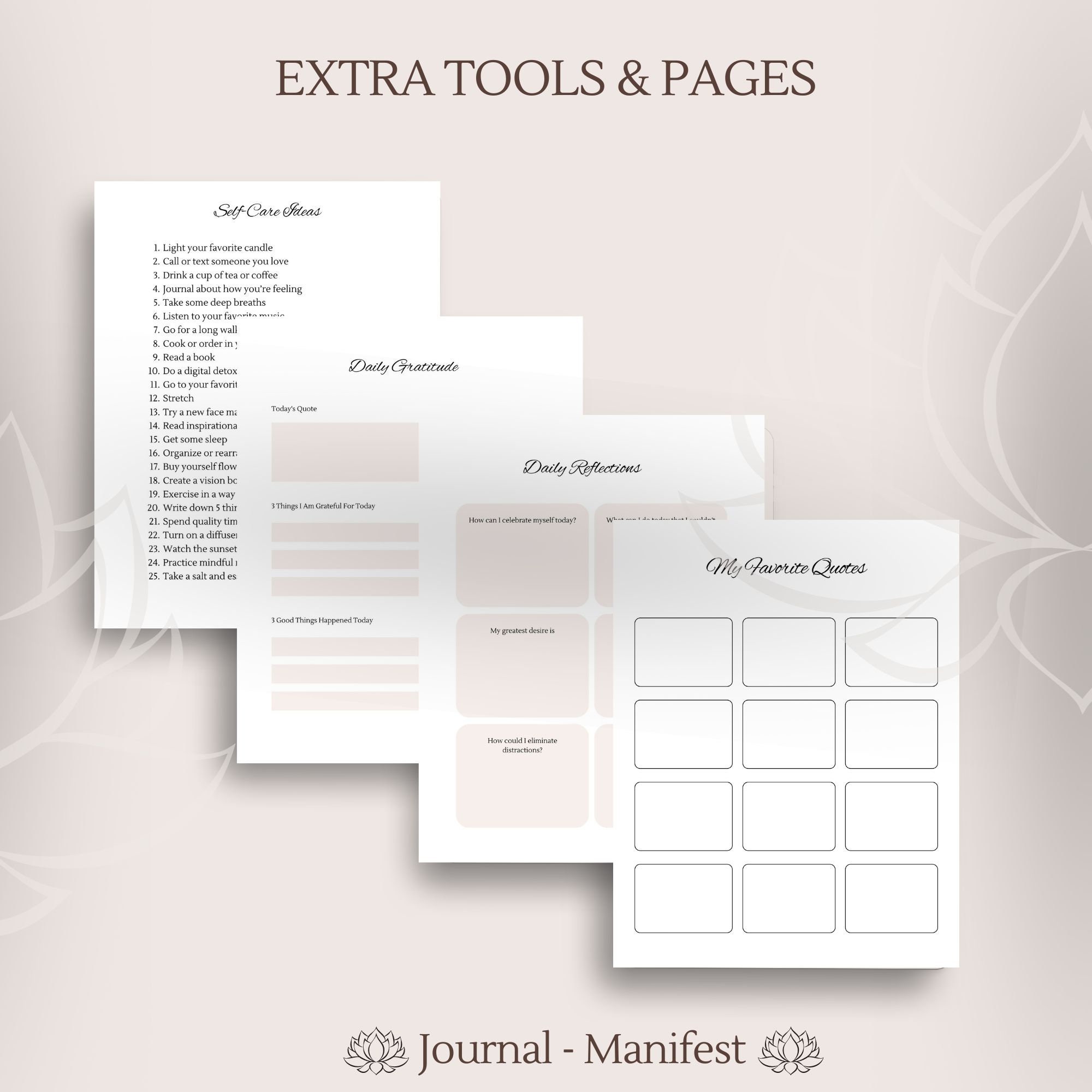 Self Discovery Journal Digital Journal Prompts Pdf Printable, Daily ...