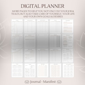 Teacher Digital Planner - iPad Planner Goodnotes Notability - Academic ...
