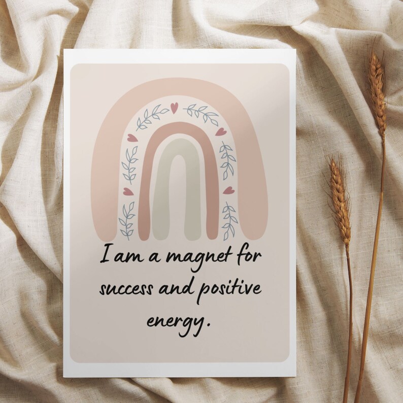Positive Affirmation Cards Positive Quote Flash Cards Mindfulness Cards ...