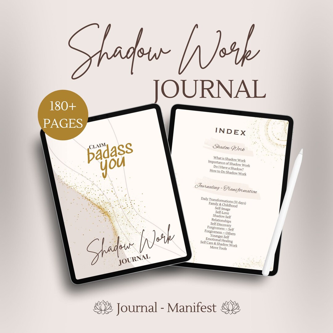 Shadow Work Journal PDF – 188-page Digital Workbook + Cbt-based Prompts ...