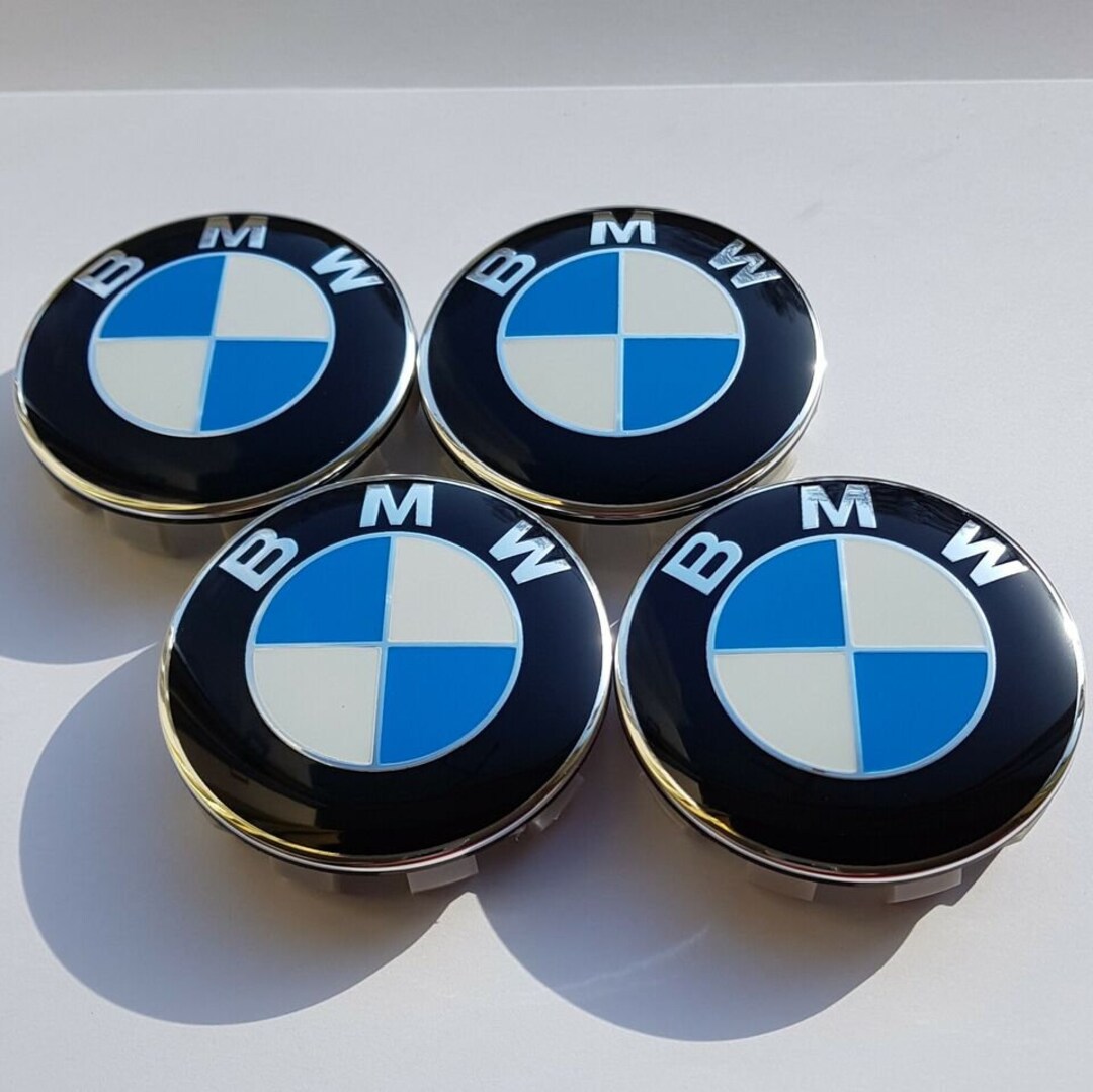Set of 4 Pcs BMW ALLOY WHEEL Centre Caps E30,E36,E46,E92 1,3,5,6,7,X5 ...